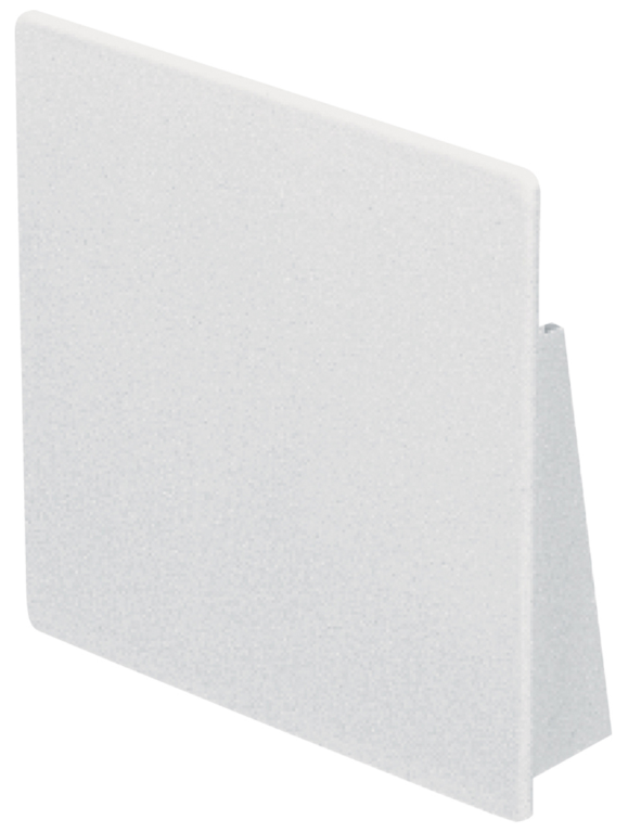 Marshall Tufflex TECS75WH 75x75mm Maxi Trunking End Cap, White - Go Sparky
