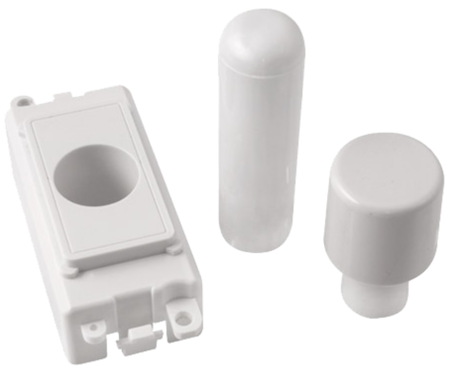 Click Scolmore GM050PW Gridpro 1 Module Dimmer Mounting Kit, Po- Go Sparky