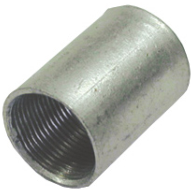 Green Brook 32GC | 32mm Galvanised Solid Conduit Coupler - Go Sparky