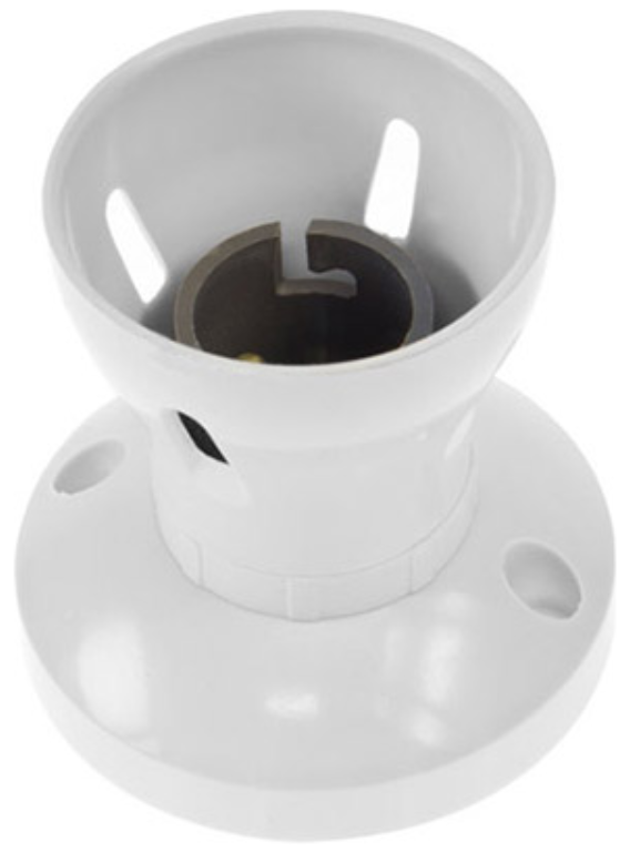 Click Scolmore PRC007 T2 Rated Bayonet Cap Batten Lamp Holder w- Go Sparky