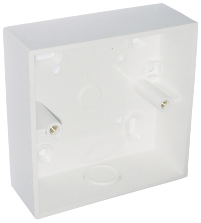 Green Brook SC1 32mm 1 Gang Surface Box with Mixed Entries & Sq- Go Sparky