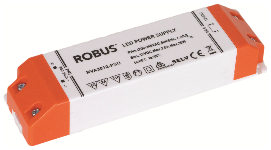 Robus RVA3012-PSU Vegas 30W 12V IP20 Constant Voltage Non Dimma- Go Sparky