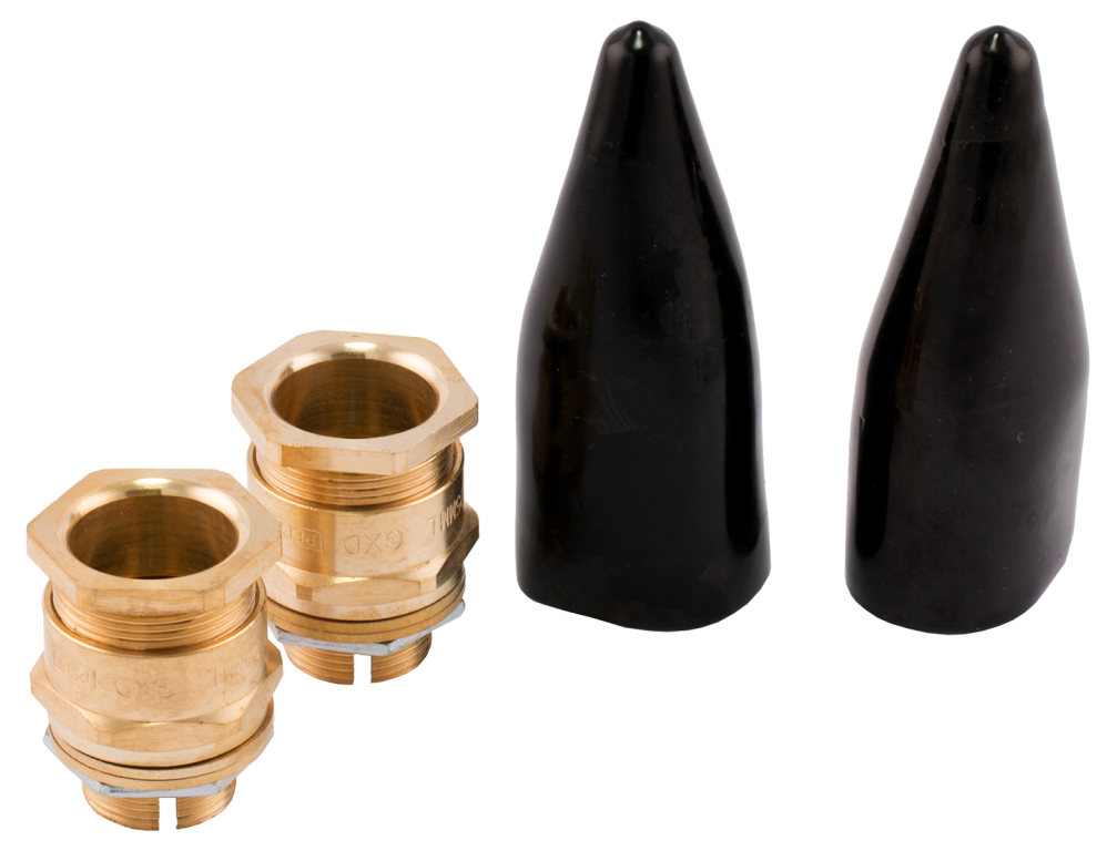 SWA GXD25PACK | 25mm IP66 Brass Cable Gland Pack - Go Sparky