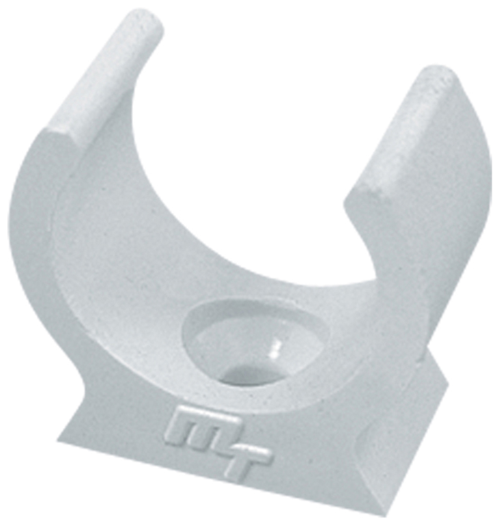 Marshall Tufflex MMC3WH | 25mm PVC Round Conduit U Clip, White - Go Sparky