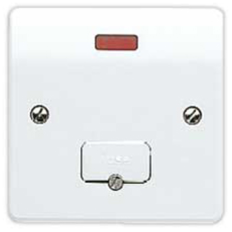 MK K377WHI Logic Plus 13A Unswitched Fused Spur Connection Unit- Go Sparky