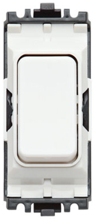 MK K4896WHI | Grid Plus 20A 1 Way Double Pole Grid Switch - Go Sparky