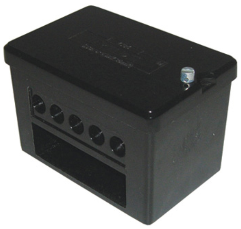 Green Brook CB6 100A 2x5 Way Double Pole Connector Block, Black - Go Sparky