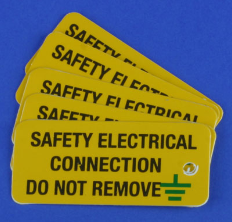 Industrial Signs IS0605RP Self Adhesive Safety Electrical Conne- Go Sparky
