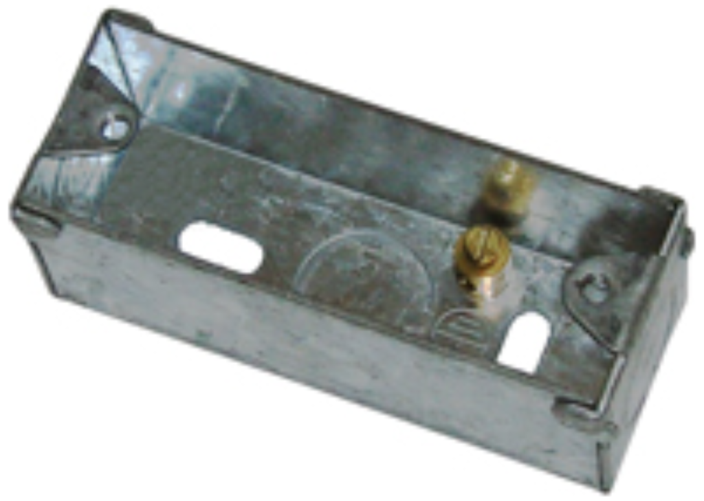 Green Brook ARCH | 1 Gang Architrave Metal Back Box - Go Sparky