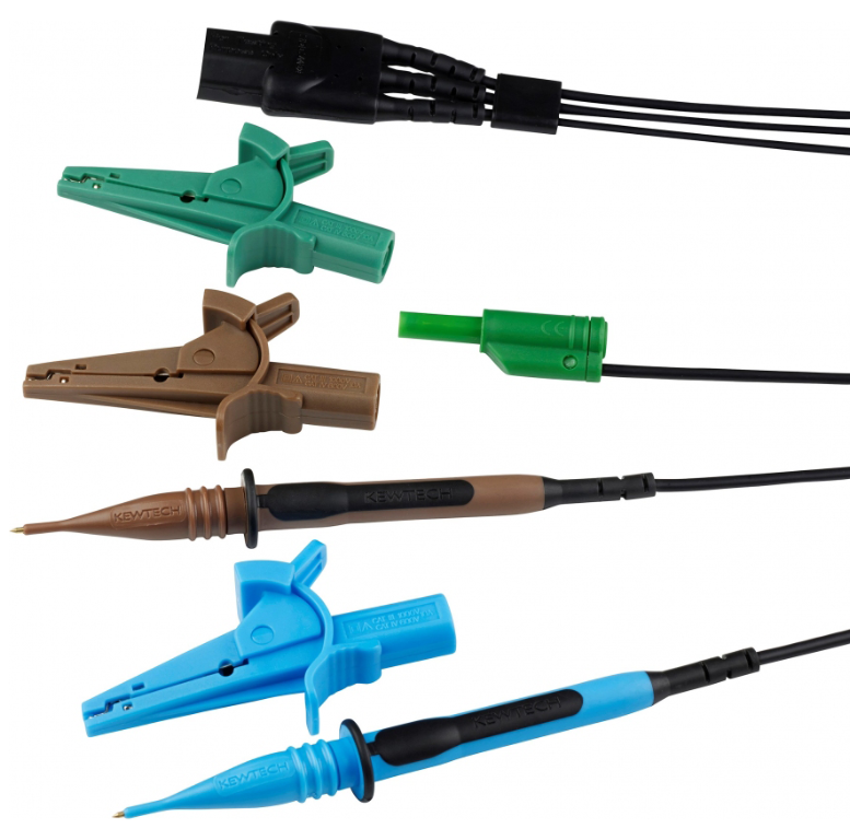 Kewtech ACC016E 3 Wire Fused Distribution Board Test Lead Set w- Go Sparky