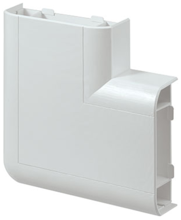 MK VP195WHI Prestige 3D Three Compartment Skirting Trunking Fla- Go Sparky