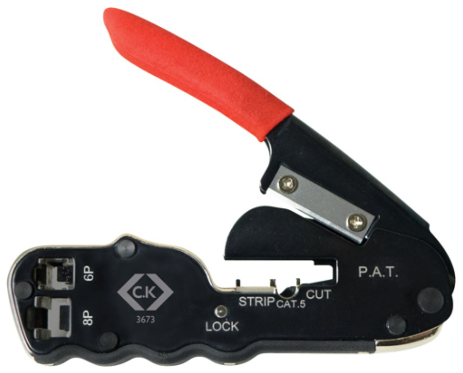 CK T3673 | Compact Ratchet Crimping Plier for Modular Plugs - Go Sparky